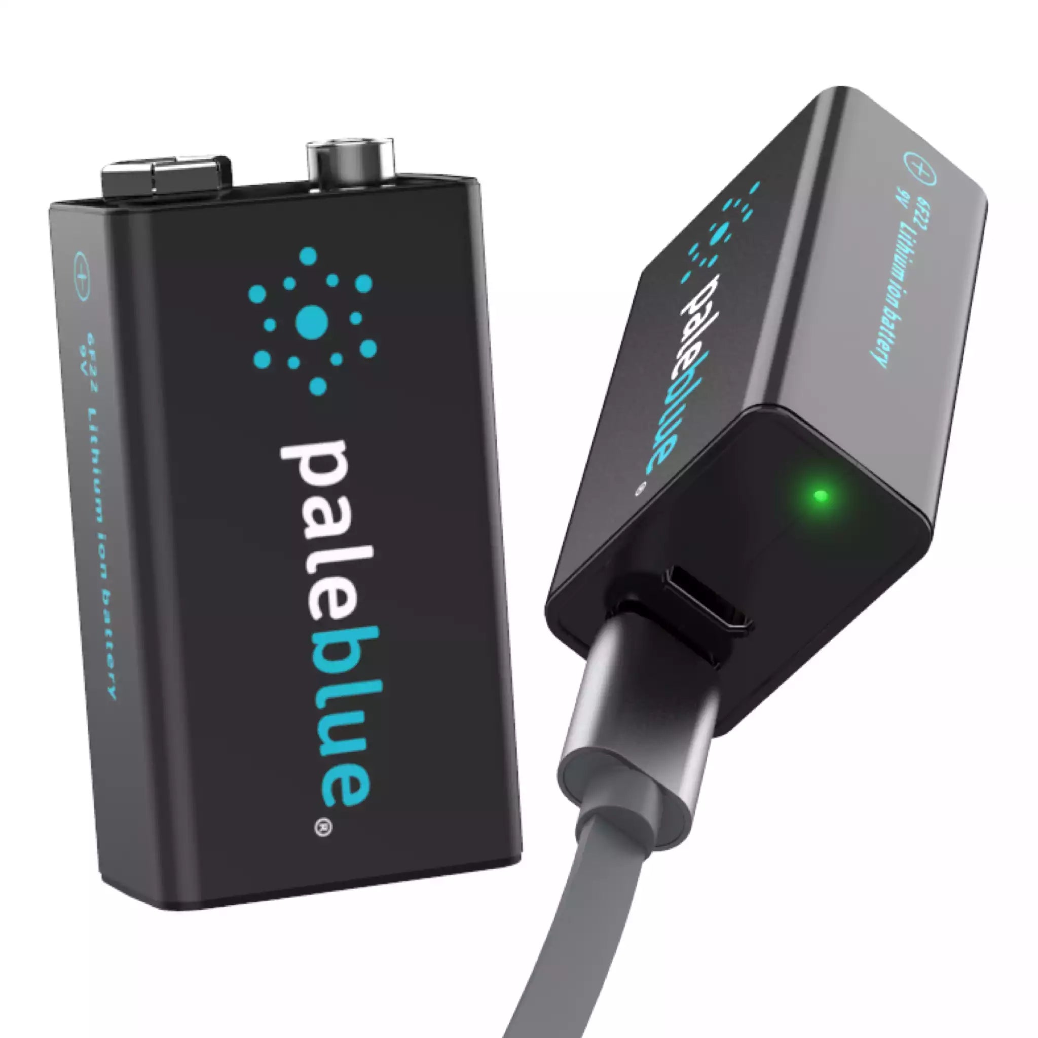 9V USB Rechargeable Smart Batteries | Paleblue Europe